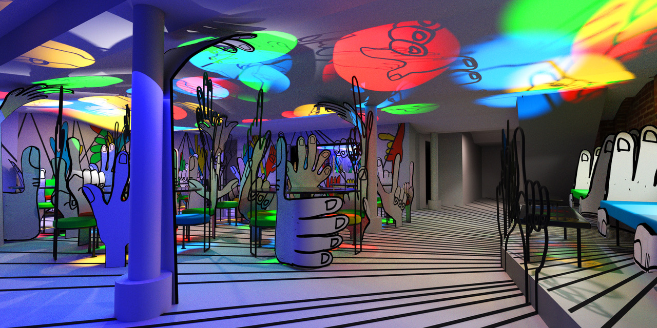 RAVE ON: New conceptual cafe 'CLUB TOGETHER' designed by British artist ...